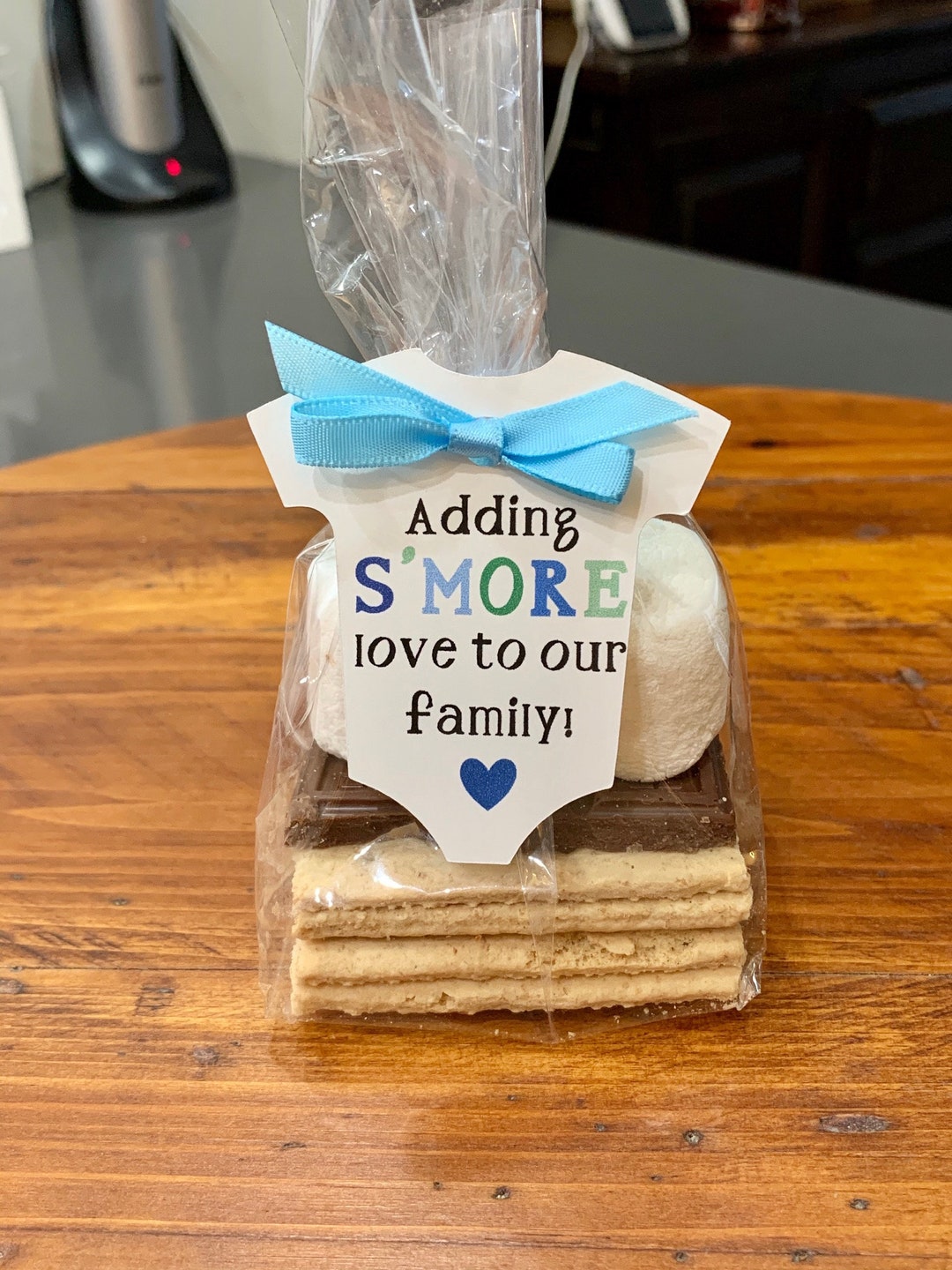 Adding S'MORE Love to Our Family Tags, S'more Favor Tags, Baby Shower S ...