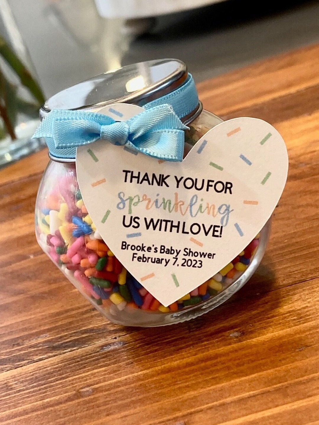 Thank You for Sprinkling Us With Love Tags (2" Wide), Baby Sprinkle ...