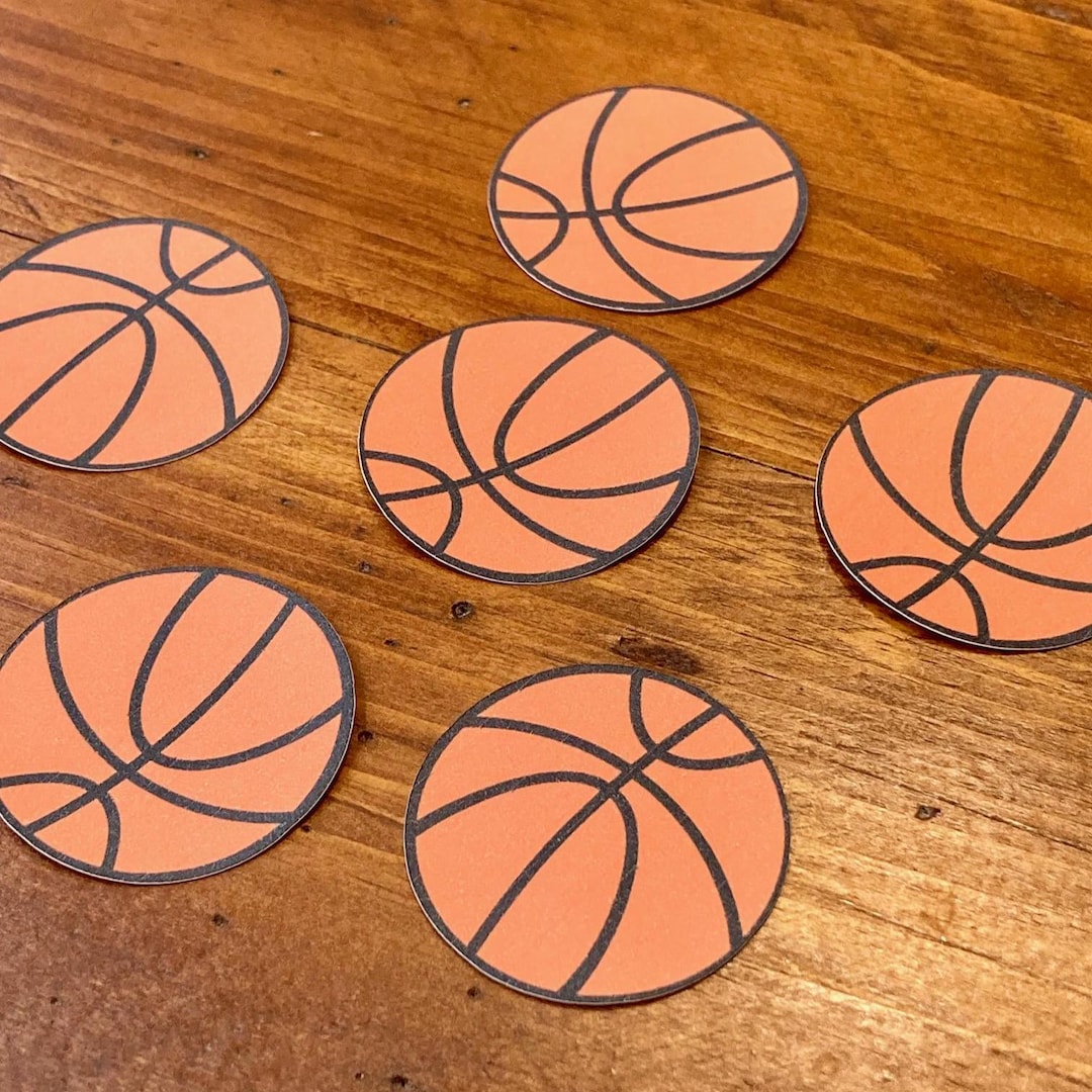 Basketball Themed Table Confetti, Basketball Themed Birthday Party ...
