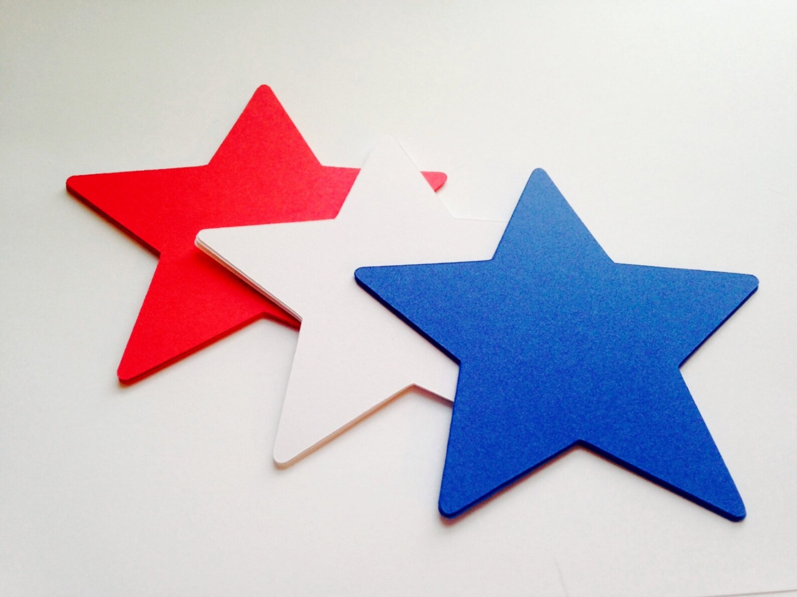 Red White Blue Paper Stars 24 Star Die Cuts july 4 Decor - Etsy