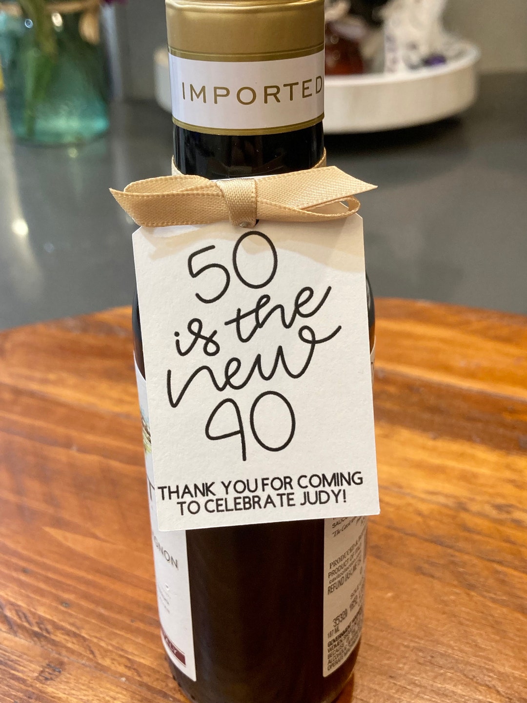 50 is the New 40 Tags, 50th Birthday Party Favor Tags, Birthday Party ...