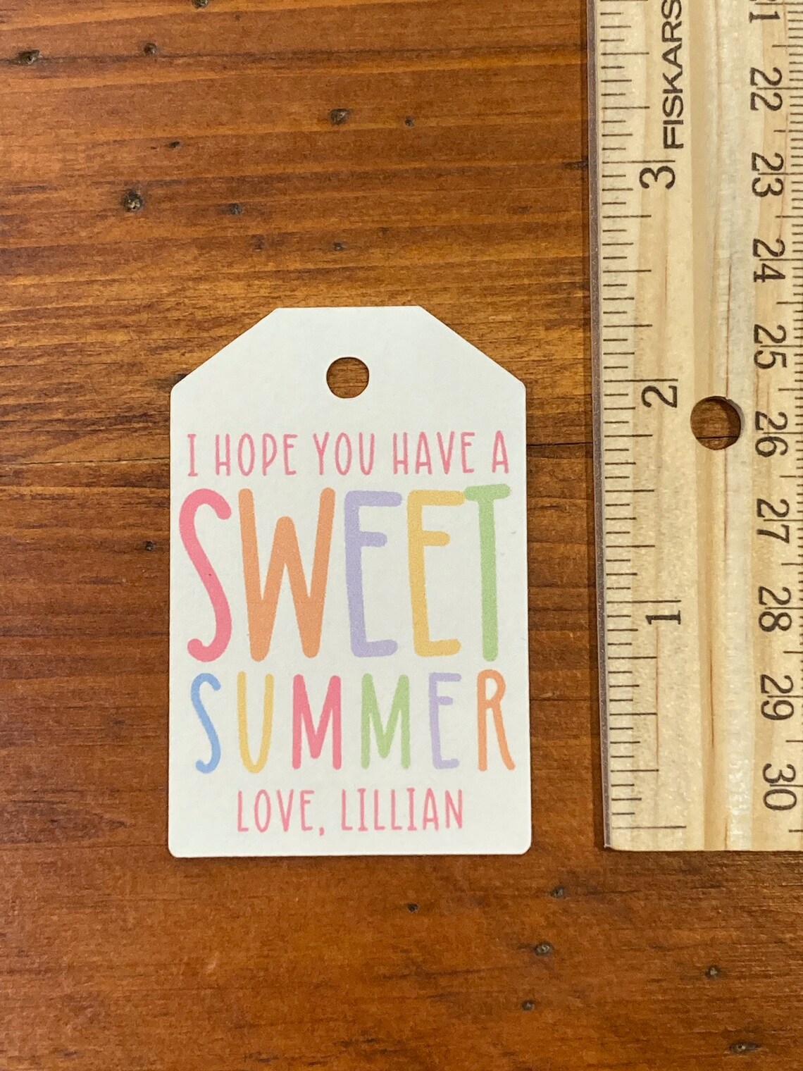 I Hope You Have a Sweet Summer Tags, End of School Favor Tags, Kids ...