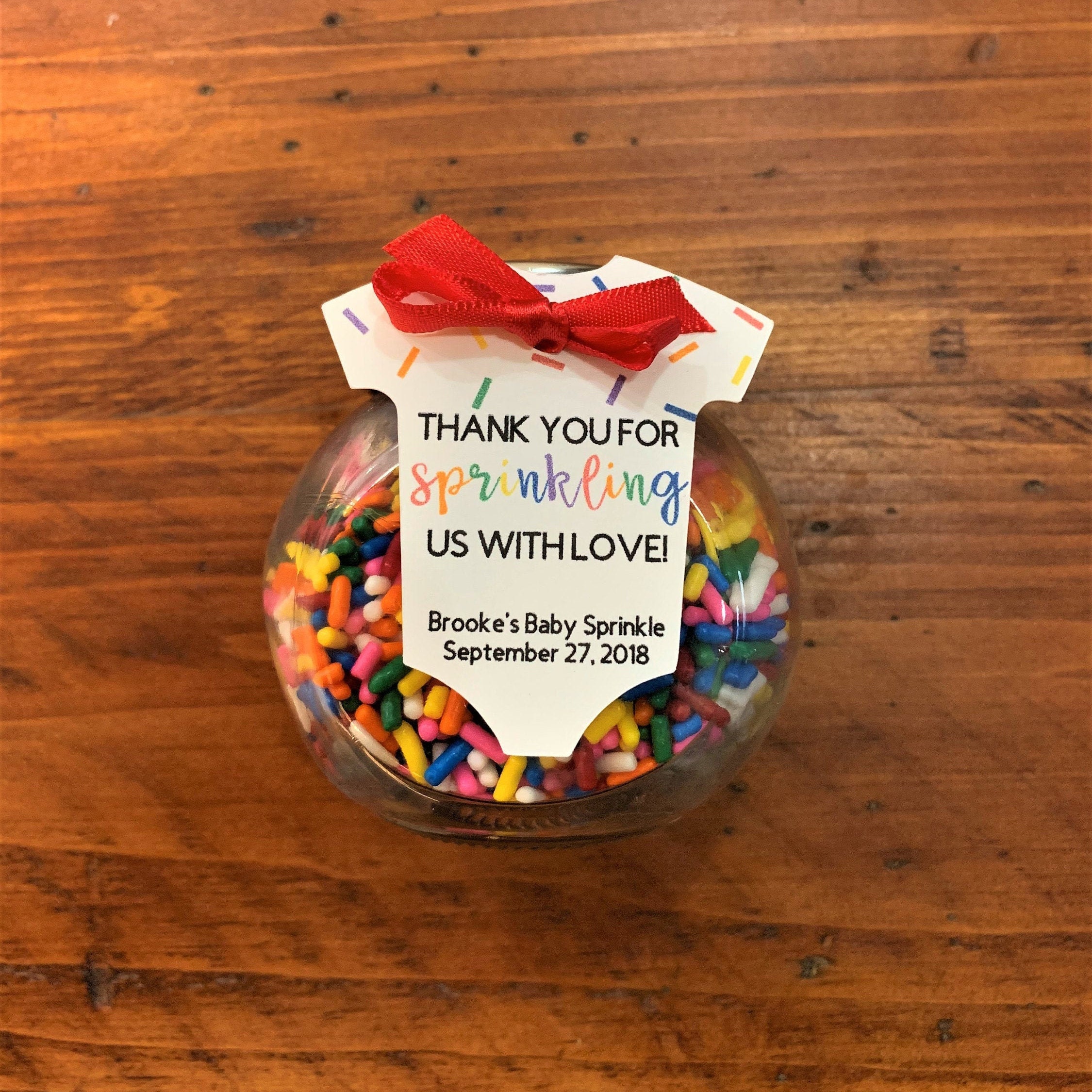 Thank You for Sprinkling Us With Love Tags 2 wide | Etsy