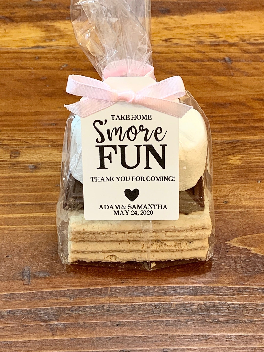 Take Home S'more Fun Tags, S'more Fun Tags, S'more Wedding Favor Tags ...