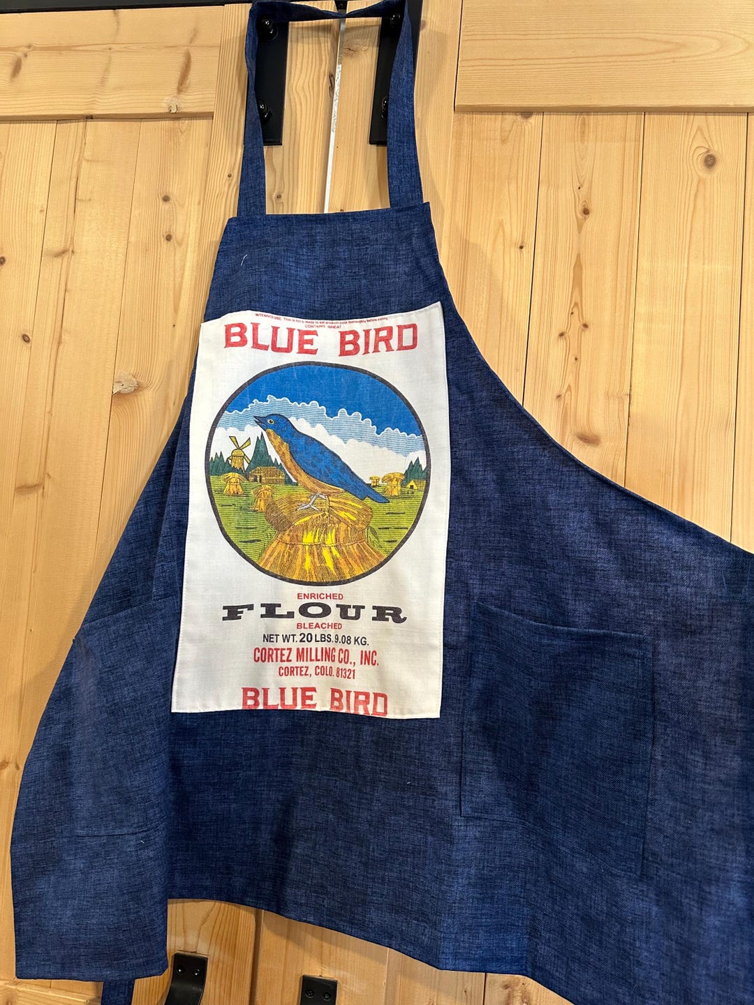 Blue Bird Flour Apron READY TO SHIP - Etsy