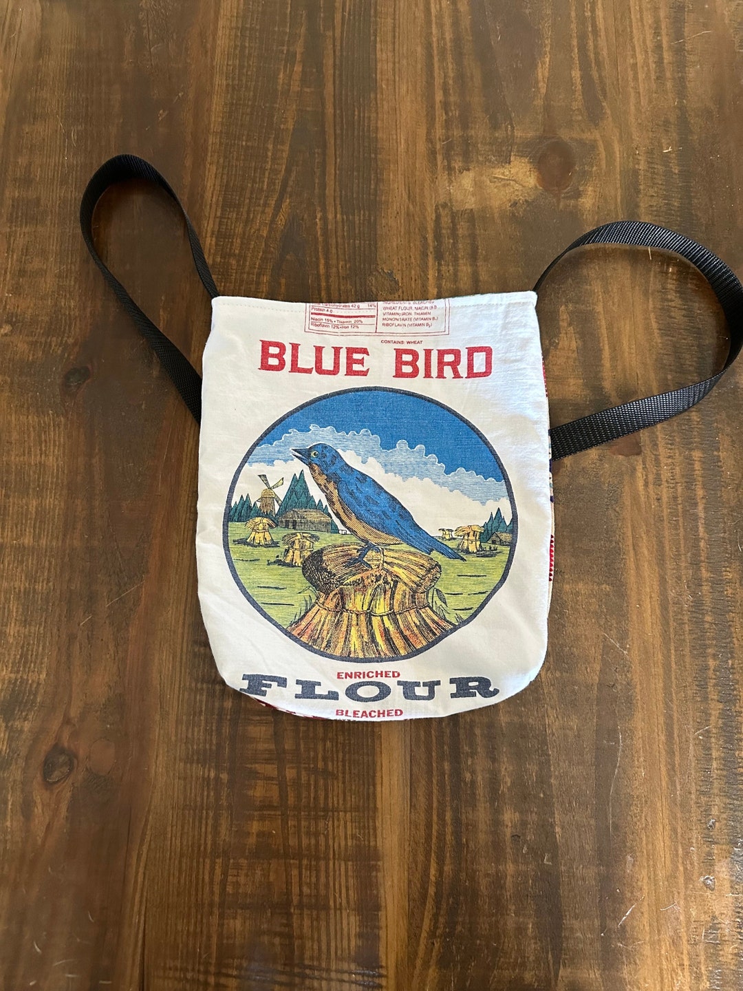 Blue Bird Flour Bag - Etsy