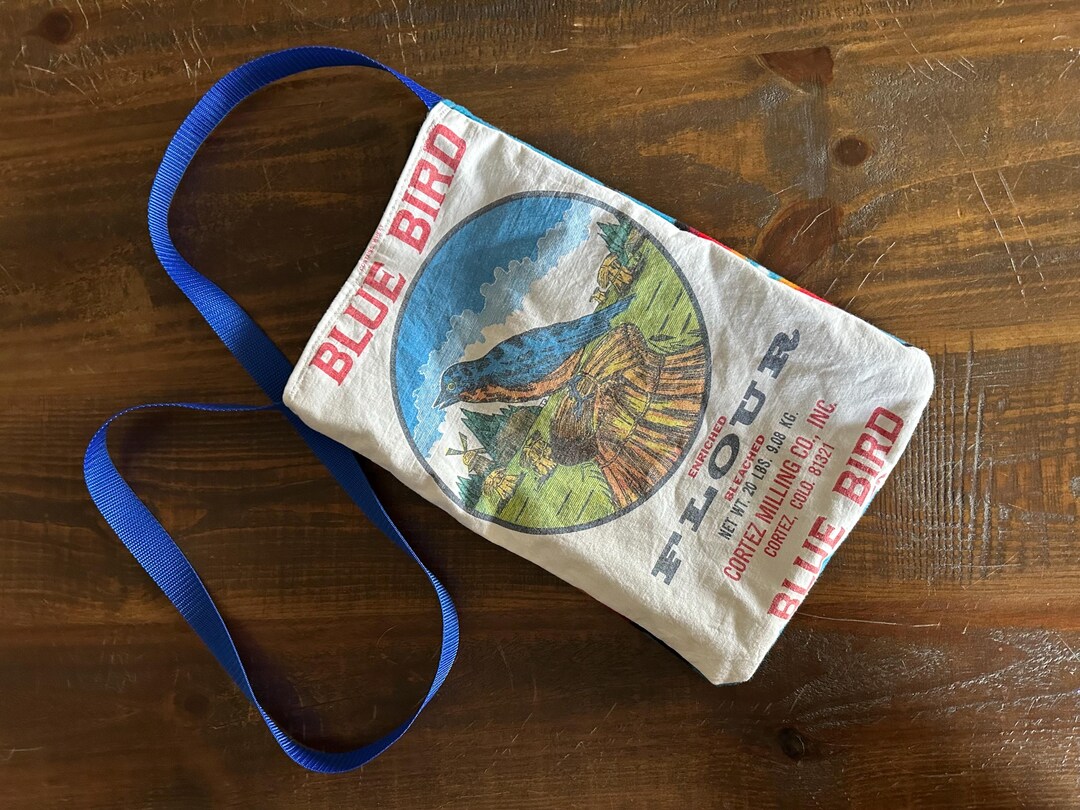 Blue Bird Flour Bag - Etsy