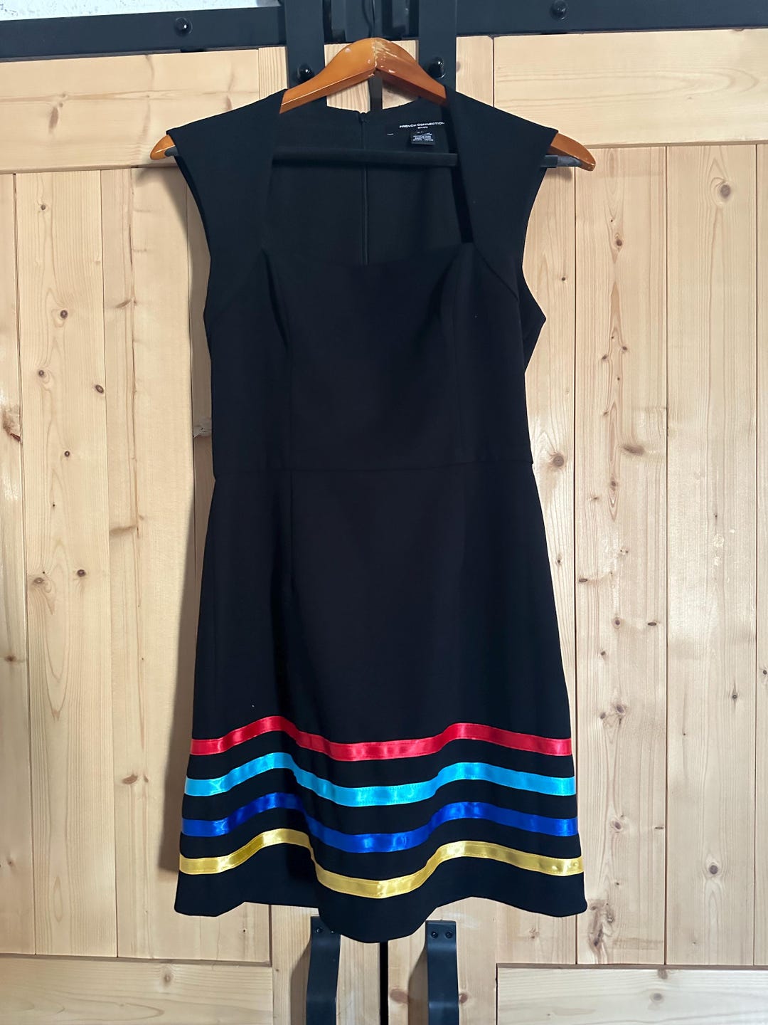 Native Black Ribbon Dress Women Size 6 - Etsy