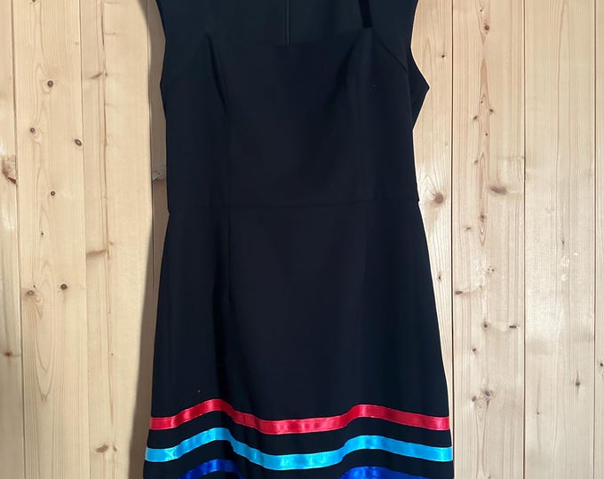 Native Black Ribbon Dress Women Size 6 - Etsy
