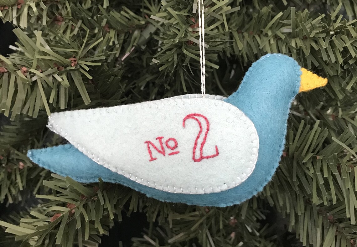 12 Days of Christmas 2 Turtle Dove Ornament - Etsy