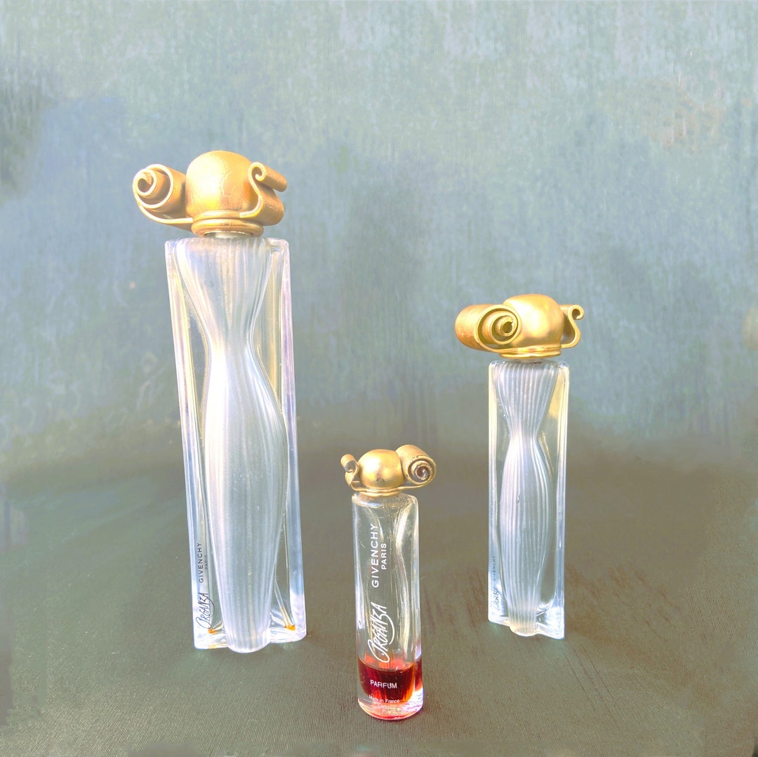 Rare Givenchy Organza Perfume Bottle Set, Vintage French Perfume Bottle ...