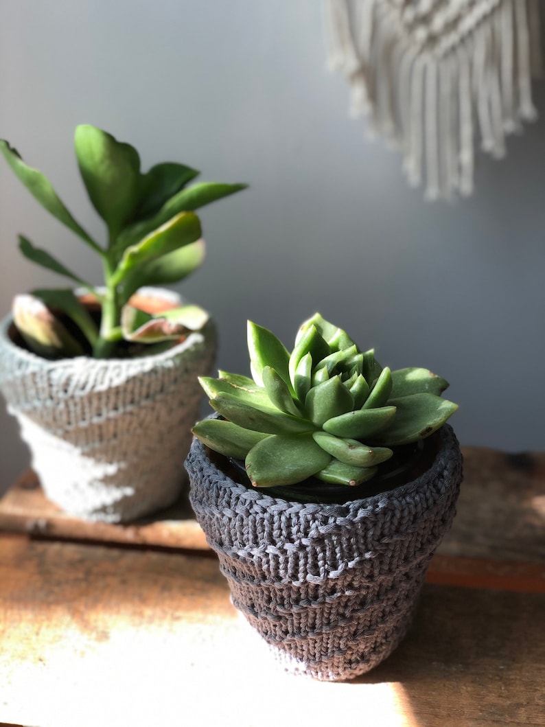 PDF Knit Pattern Plant Pot Cozy Instant Download - Etsy