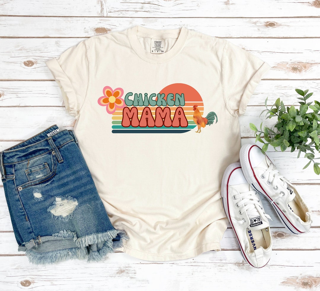 Chicken Mama PNG, JPG | Retro Chicken Mom File | Homesteading ...
