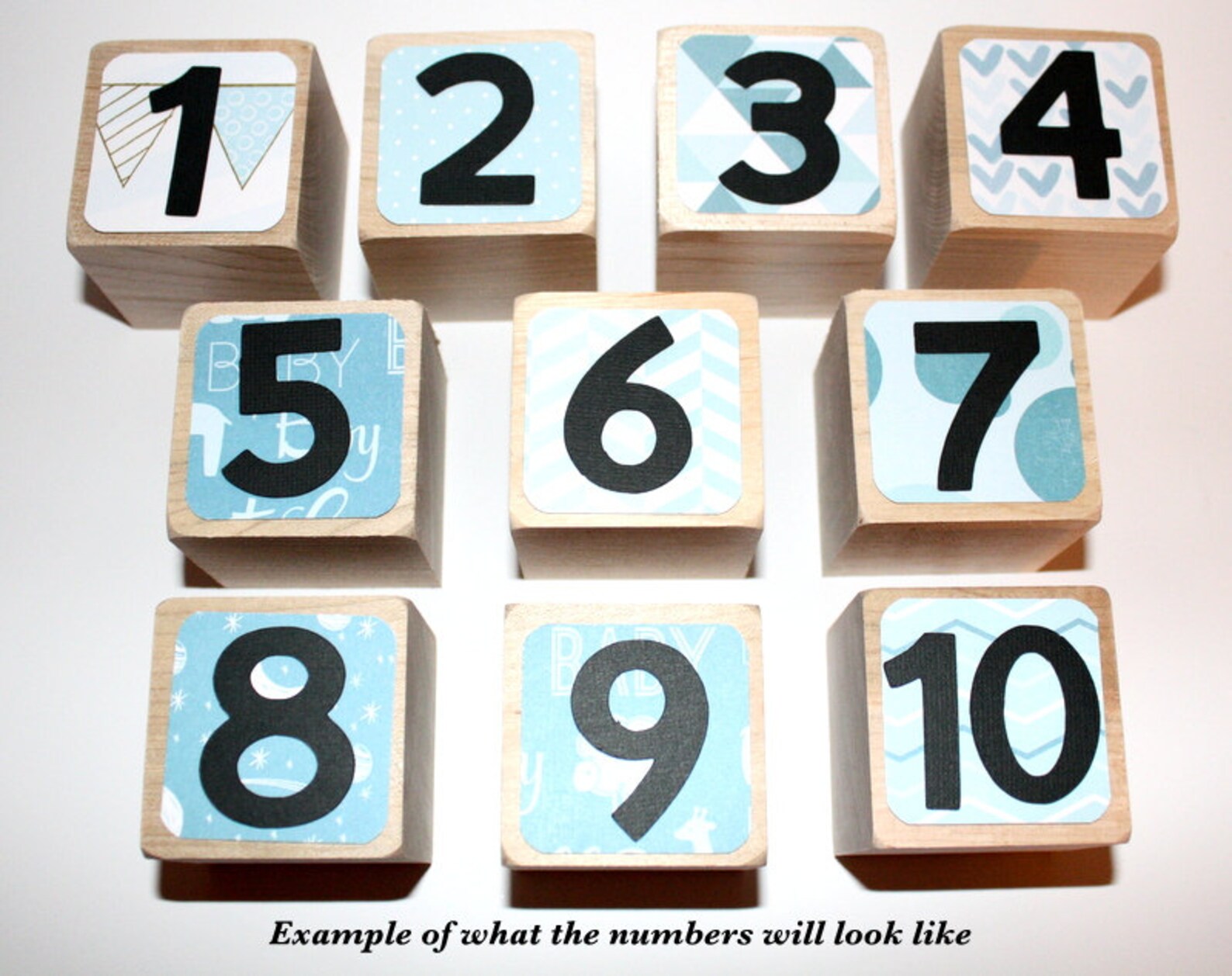 DIY Baby Shower Craft Baby Boy Shabby Chic Blue Nursery - Etsy