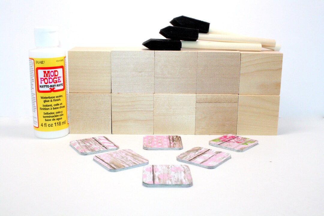 DIY Block Kit - Baby Shower Activity - Pink Nursery - Wooden Baby ...