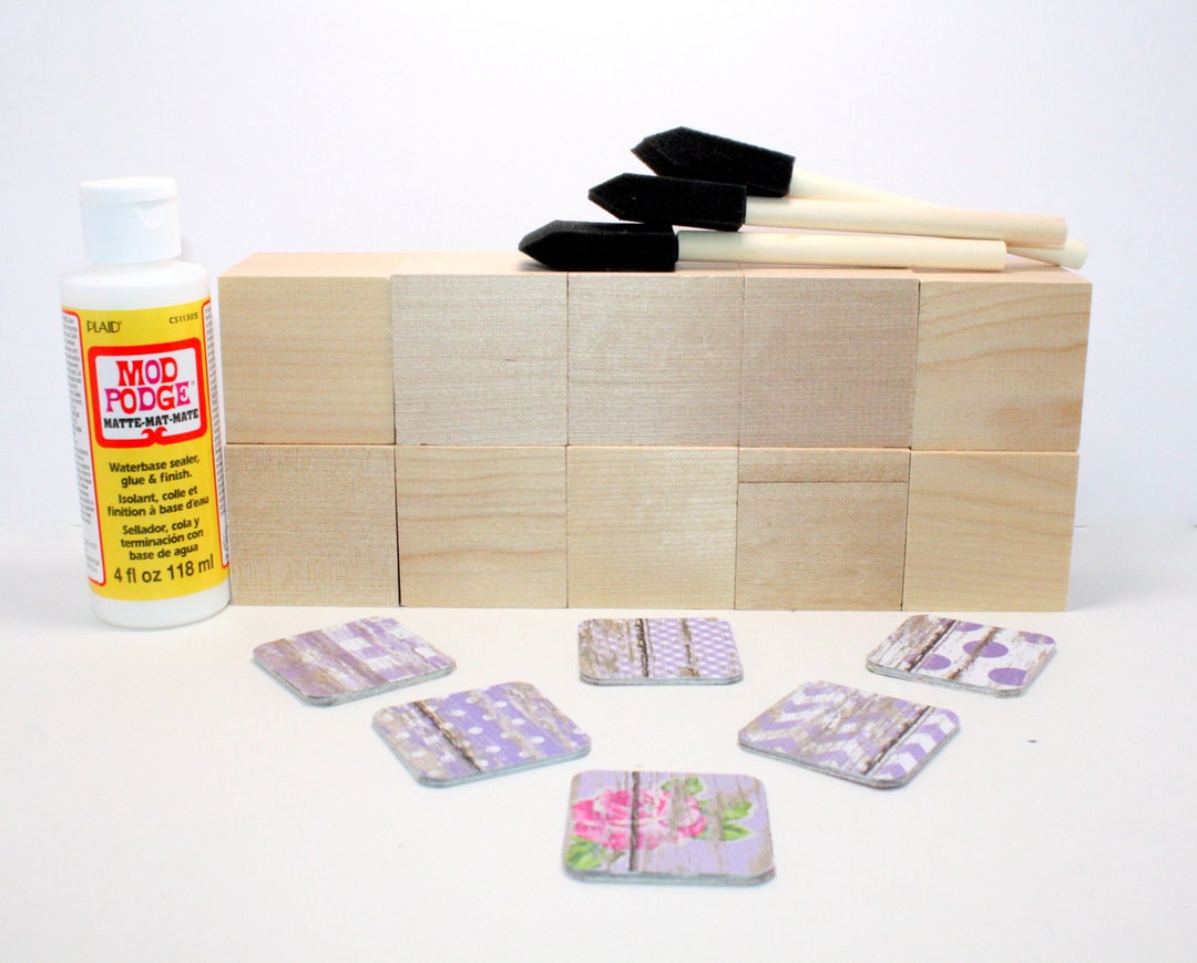 DIY Block Kit - Baby Shower Activity - Purple Shower Decor ...