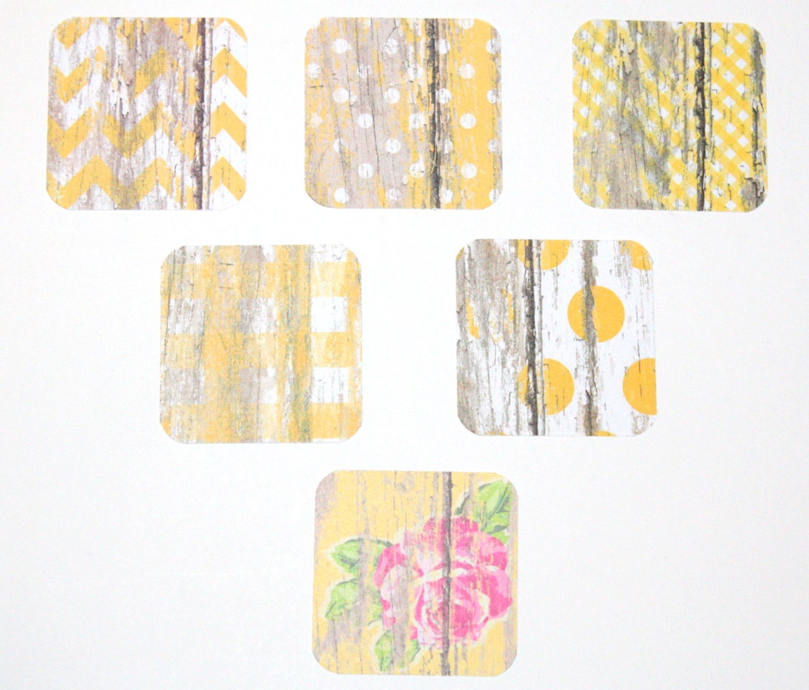 Yellow Nursery - DIY Block Kit - Baby Shower Activity - Wooden Baby ...