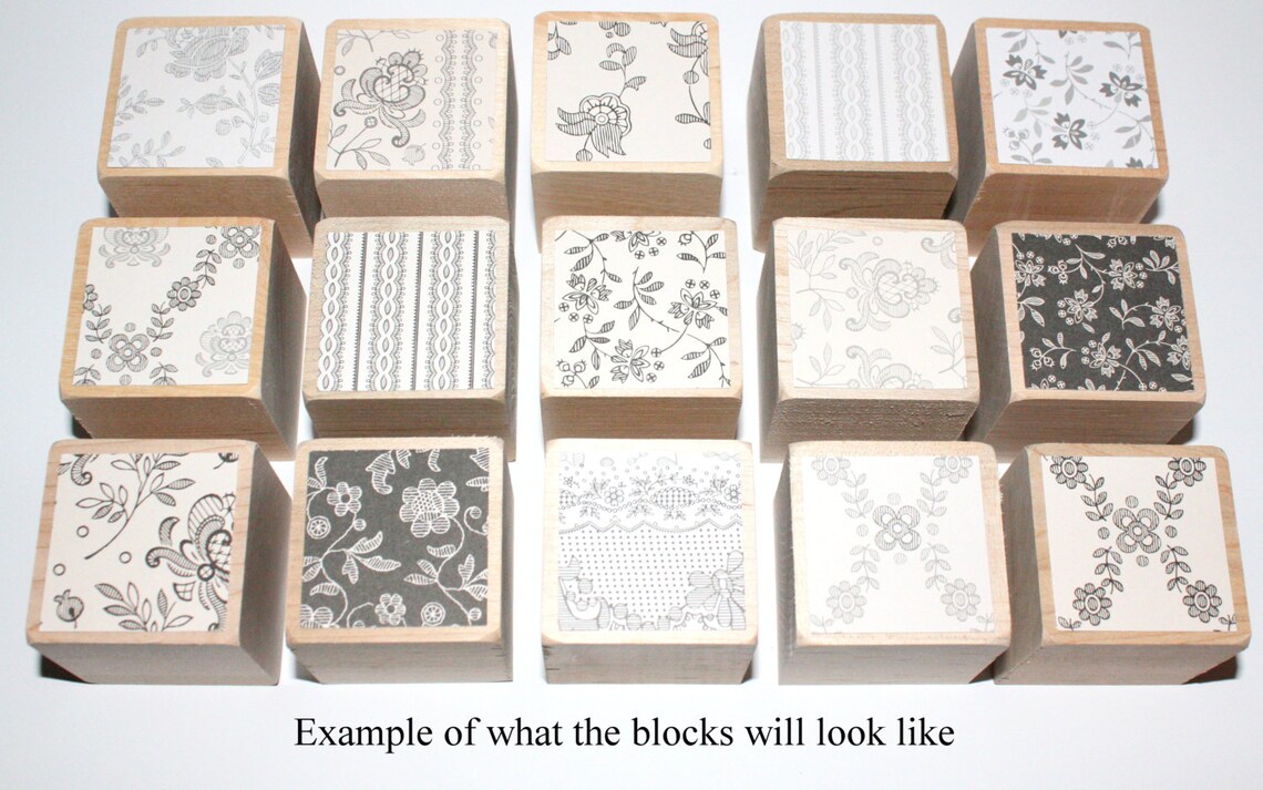 Wooden Baby Blocks Children's Blocks DIY Baby Shower | Etsy