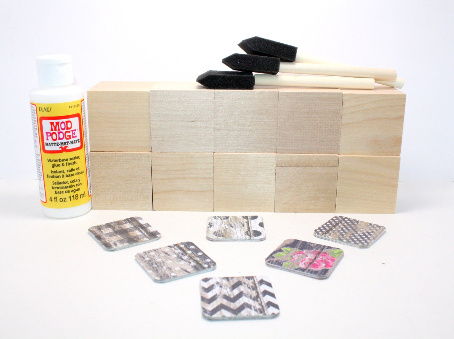 DIY Block Kit Baby Shower Craft Wooden Baby Blocks - Etsy