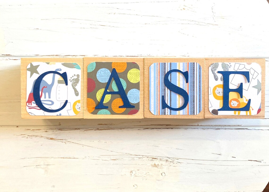 Personalized Wooden Name Baby Blocks Letter Blocks Baby | Etsy