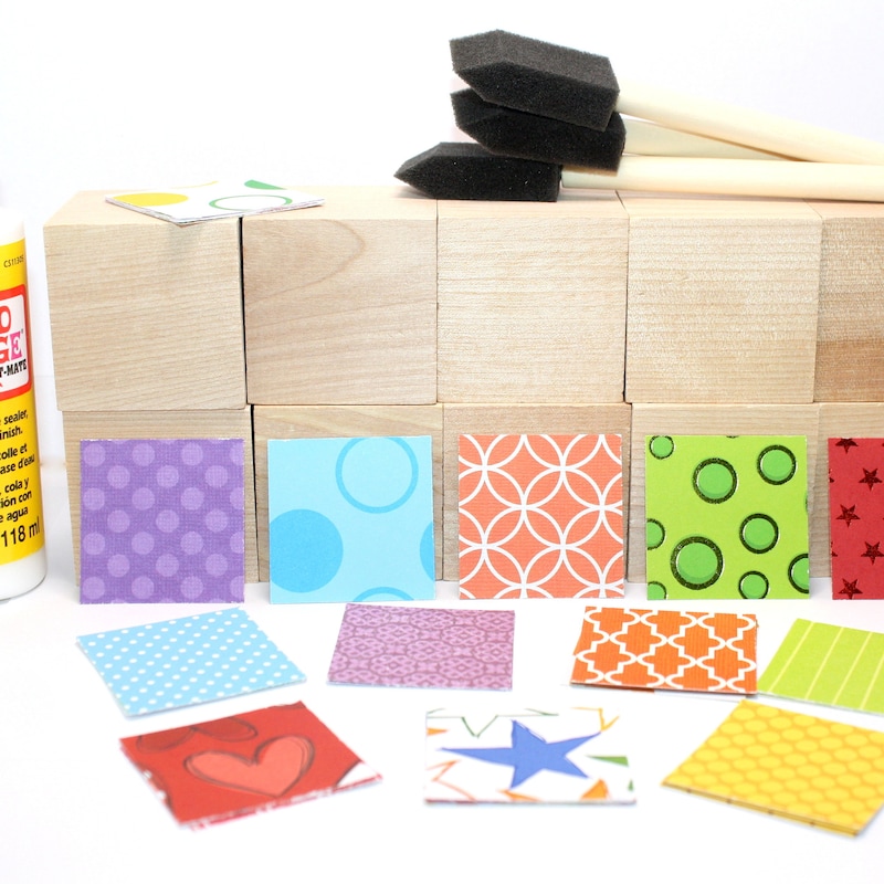 Wood Baby Blocks to Color - Etsy
