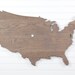United States Shape Wood Cutout Sign Wall Art. 27 In. | Etsy