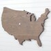 United States Shape Wood Cutout Sign Wall Art. 27 In. | Etsy
