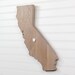 California State Shape Wood Sign Cutout Wall Art. Modern | Etsy