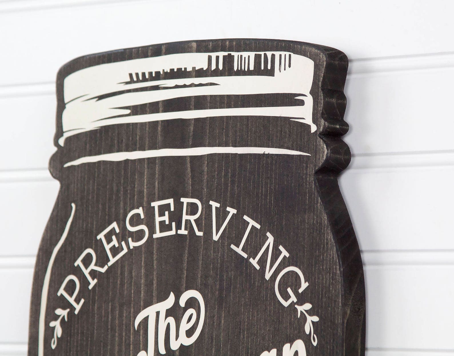 Personalized Mason Jar Shape Farmhouse Style Wood Cutout Sign - Etsy