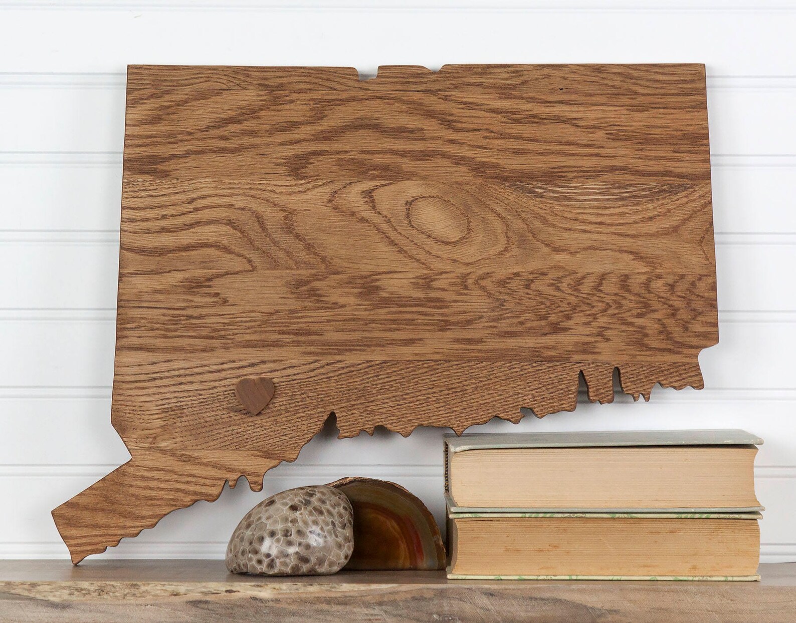 Connecticut State Shape Wood Sign Cutout Wall Art. Modern | Etsy