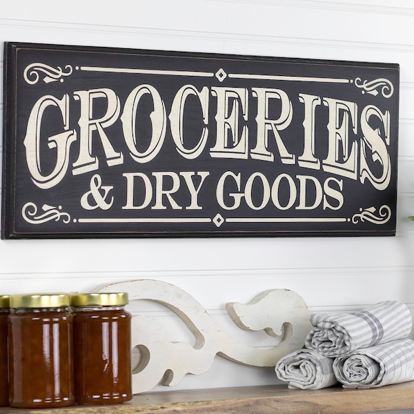 Groceries Sign - Etsy