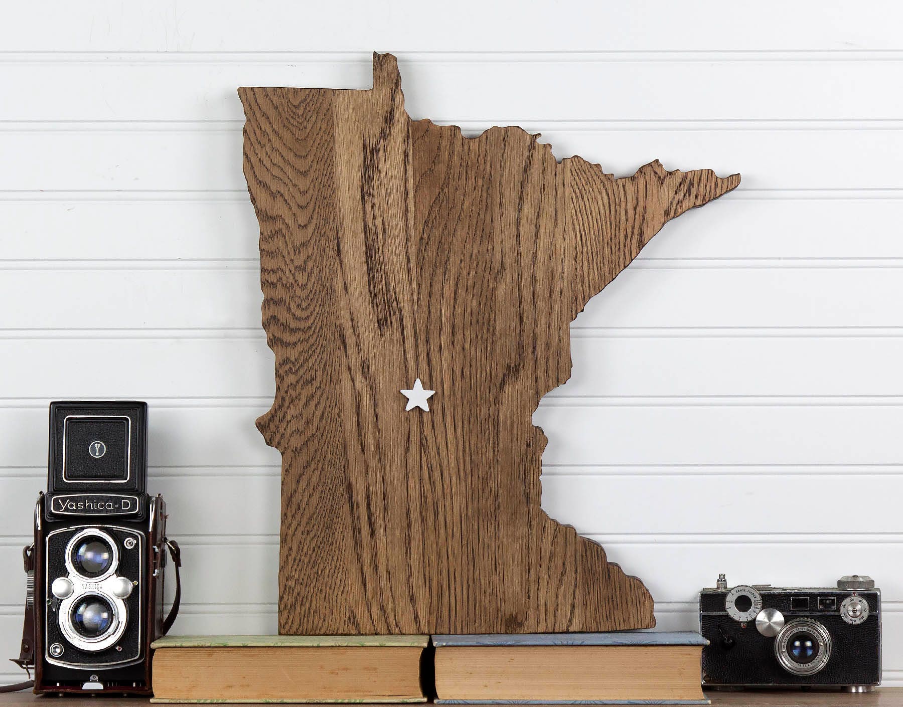 Minnesota State Shape Wood Sign Cutout Wall Art. Modern Rustic ...
