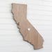 California State Shape Wood Sign Cutout Wall Art. Modern - Etsy