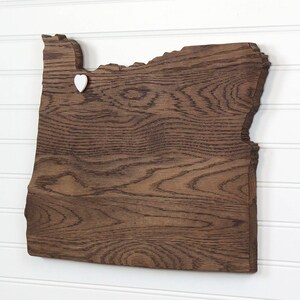 Oregon State Shape Wood Sign Cutout Wall Art. Modern Rustic, Farmhouse ...