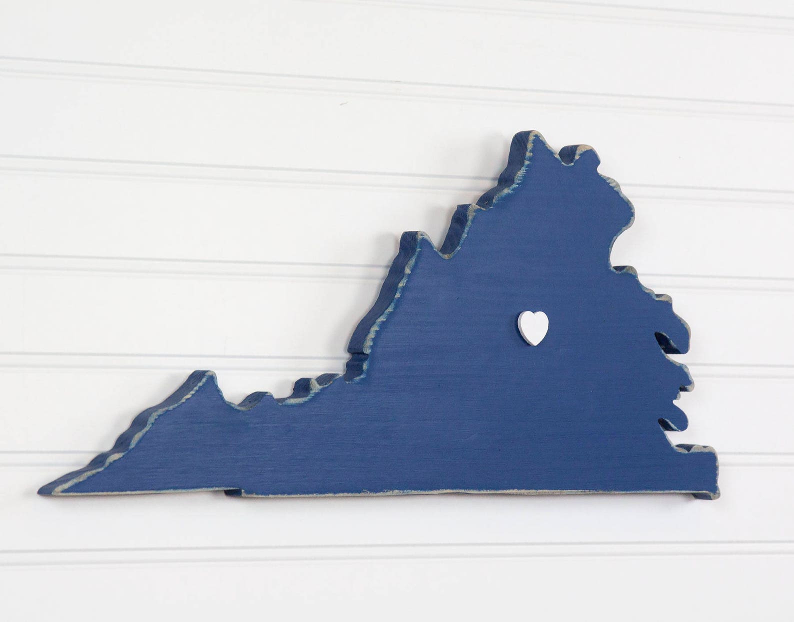 Virginia Home State Wood Sign Cutout Silhouette Wall Art Personalized ...