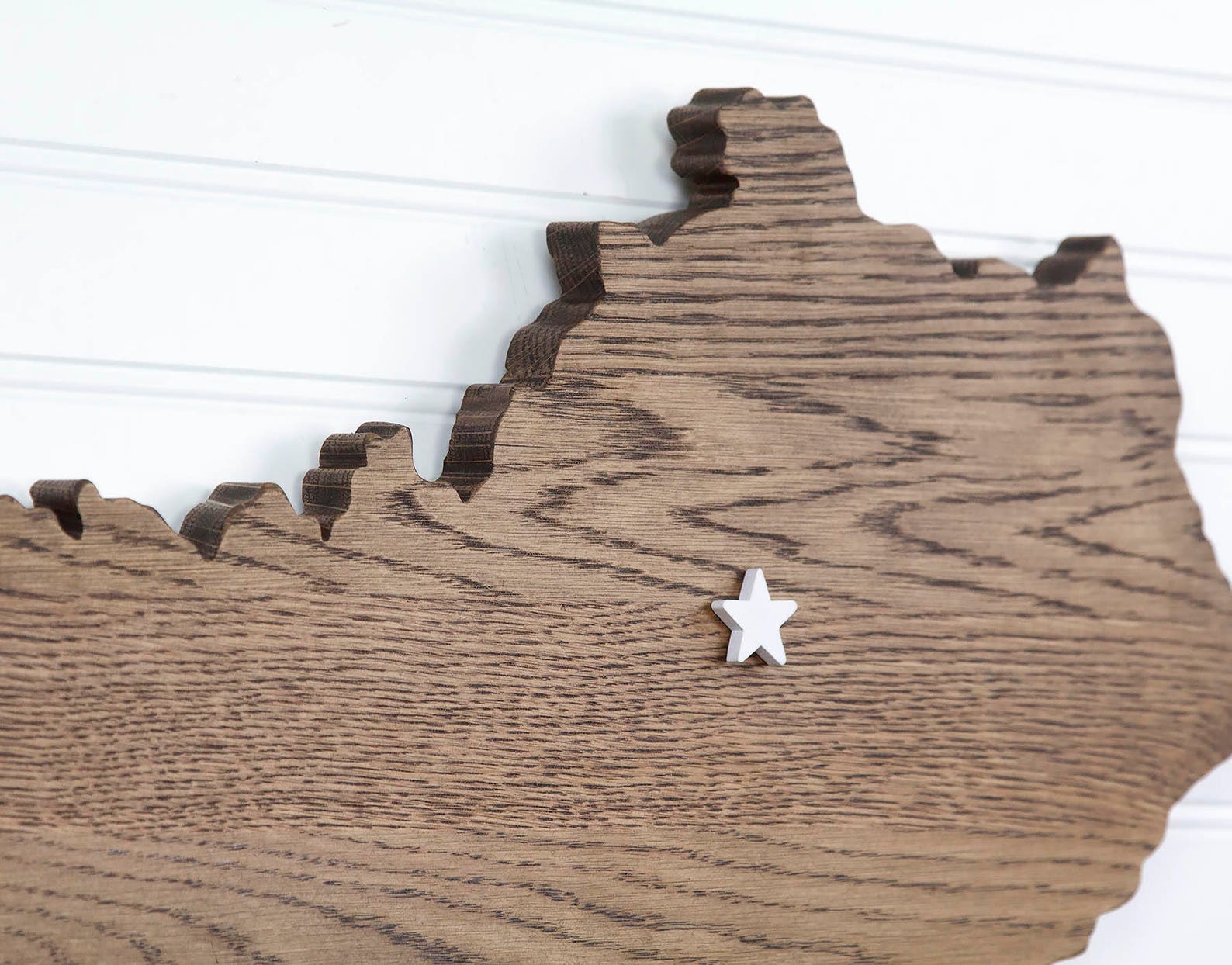 Kentucky State Shape Wood Sign Cutout Wall Art. Modern Rustic | Etsy