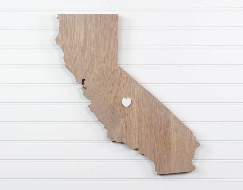 California State Shape Wood Sign Cutout Wall Art. Modern - Etsy