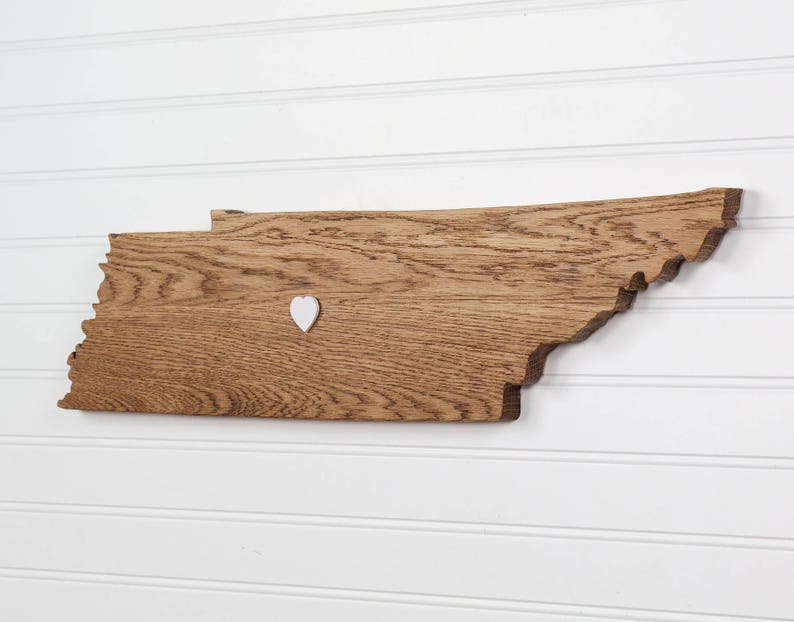 Tennessee State Shape Wood Sign Cutout Wall Art. Modern Rustic - Etsy