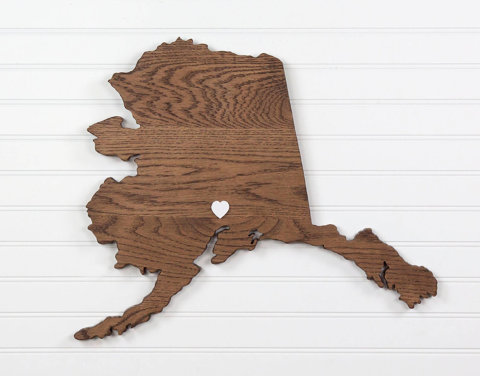 Alaska State Shape Wood Sign Cutout Wall Art. Modern Rustic | Etsy