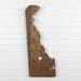 Delaware State Shape Wood Sign Cutout Wall Art. Modern Rustic ...