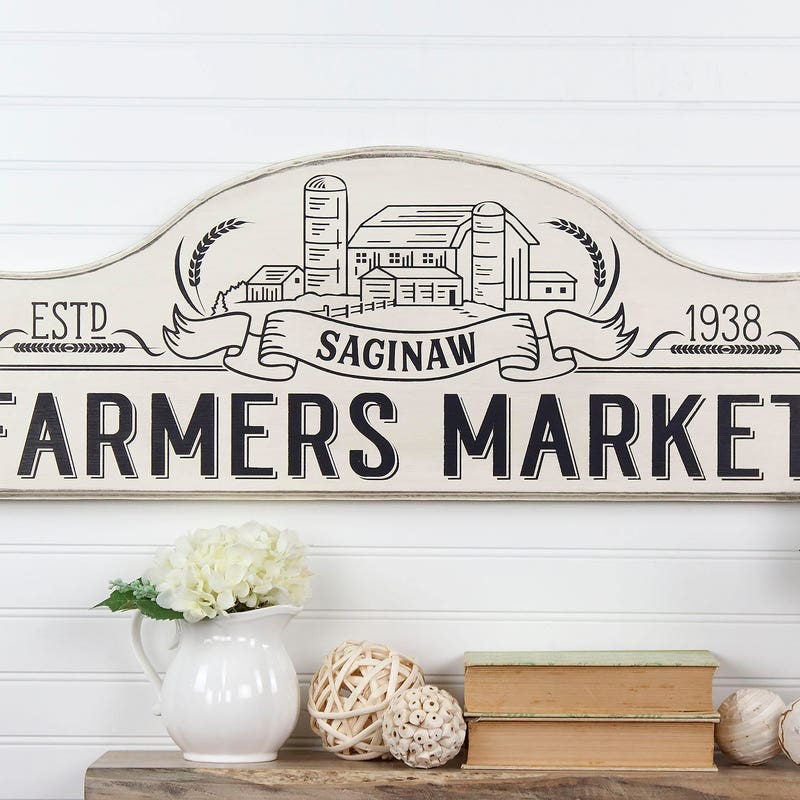 Farmers Market Metal Sign - Etsy