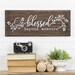 Blessed Beyond Measure Wood Sign Wall Art - 3 Sizes. Christian ...