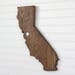 California State Shape Wood Sign Cutout Wall Art. Modern - Etsy