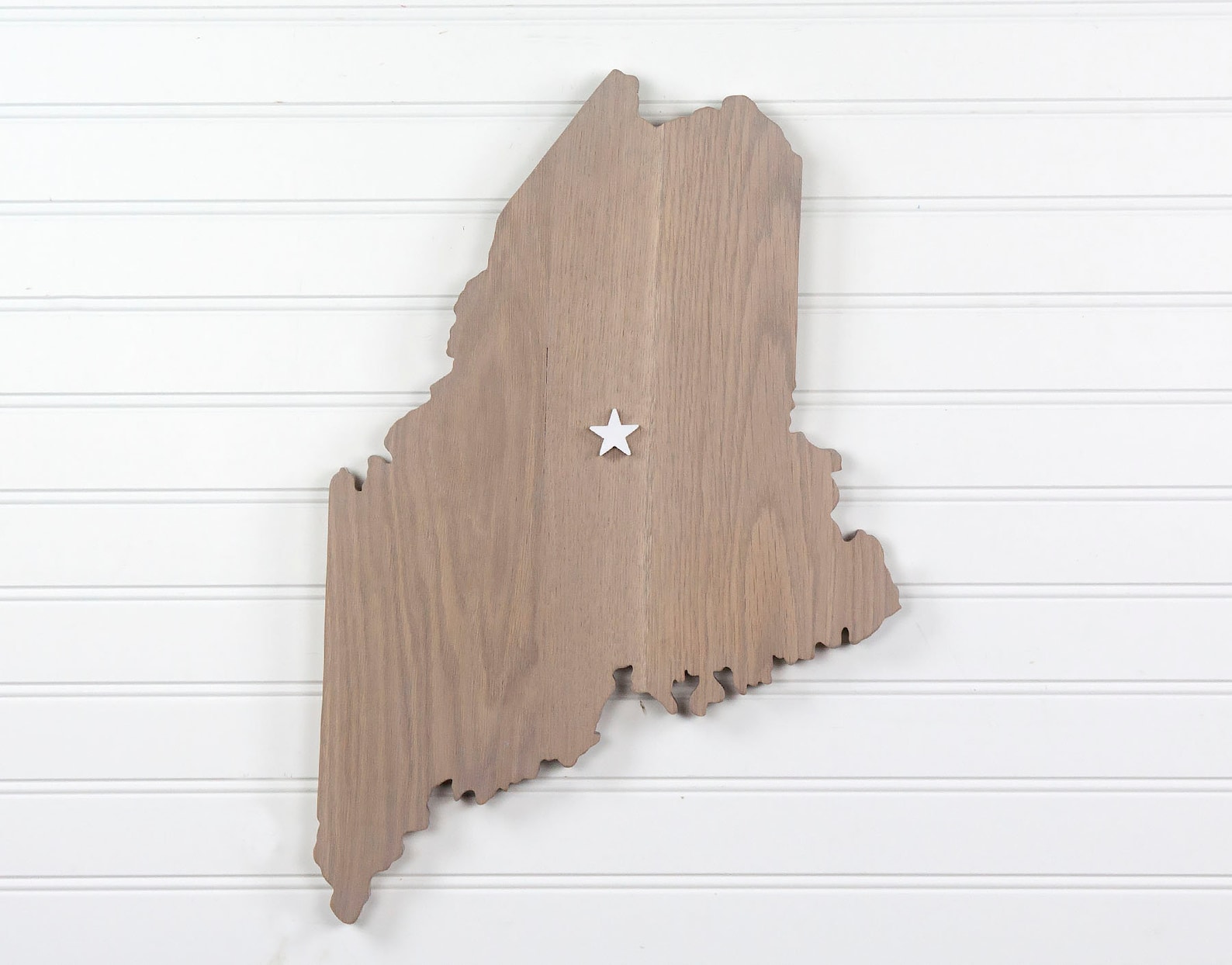 Maine State Shape Wood Sign Cutout Wall Art. Modern Rustic Farmhouse ...