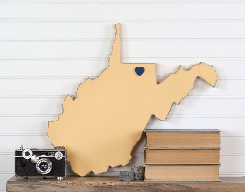 West Virginia Home State Wood Sign Cutout Silhouette Wall Art - Etsy