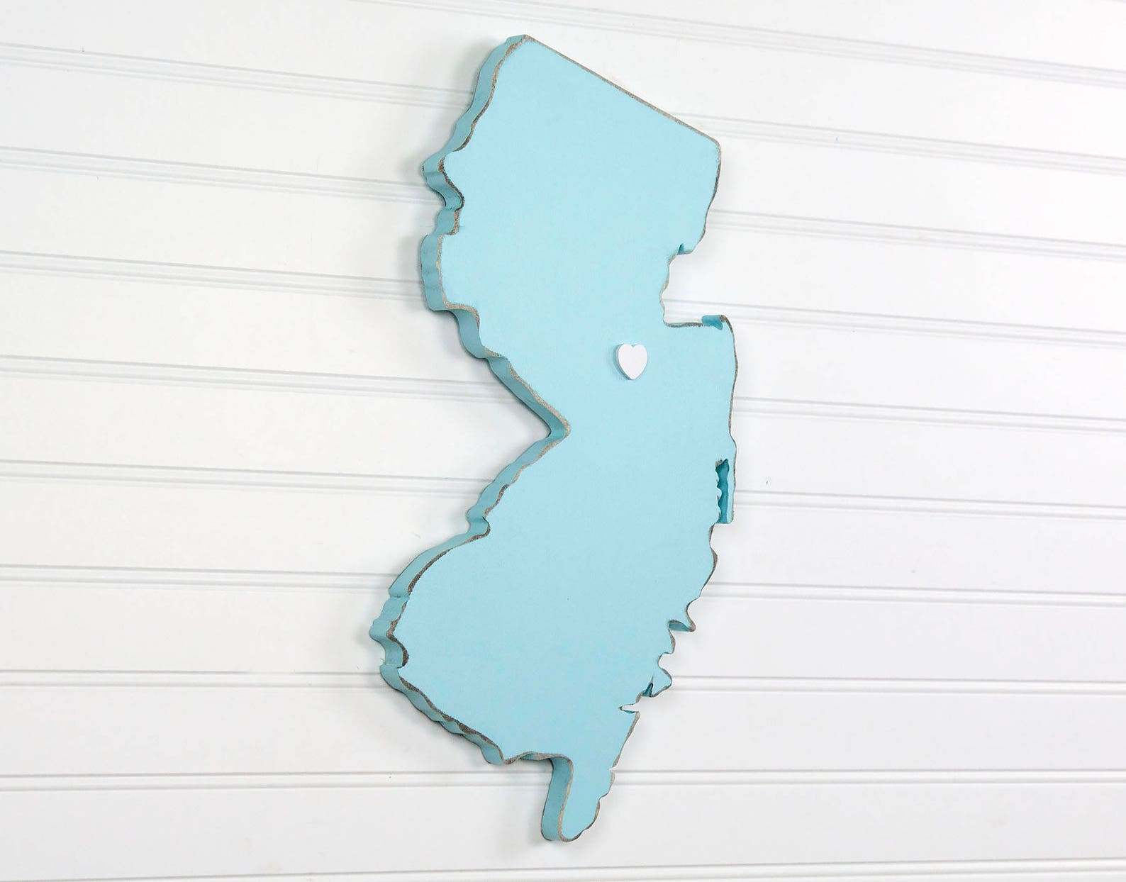 New Jersey Home State Wood Sign Cutout Silhouette Wall Art | Etsy