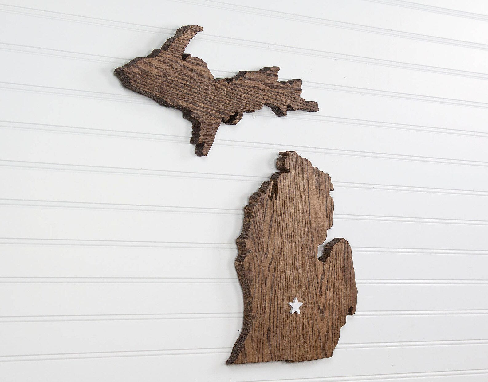 Michigan State Shape Wood Sign Cutout Wall Art. Modern Rustic | Etsy