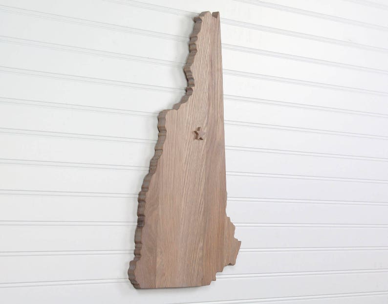 New Hampshire State Shape Wood Sign Cutout Wall Art. Modern - Etsy