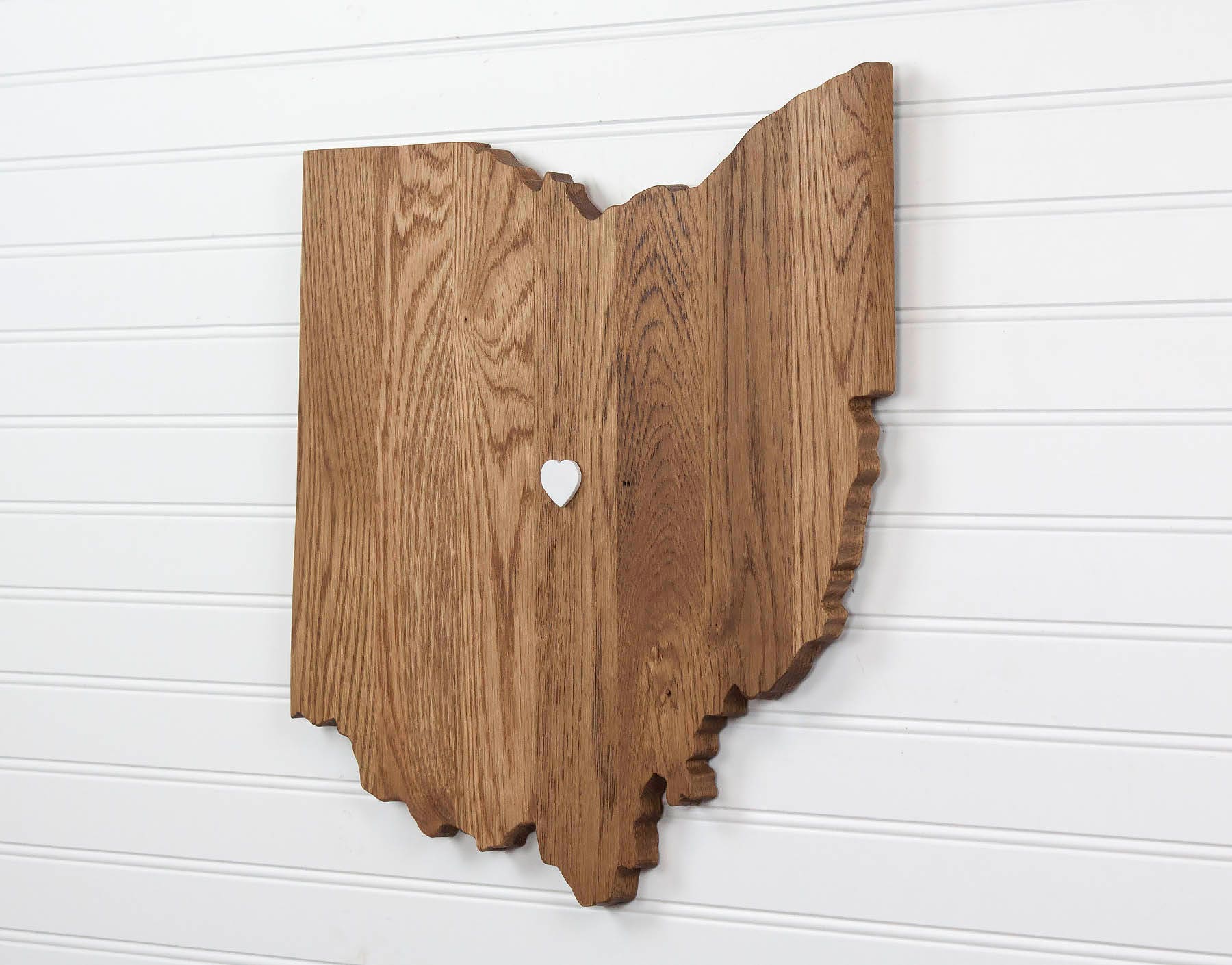 Ohio State Shape Wood Sign Cutout Wall Art. Modern Rustic | Etsy