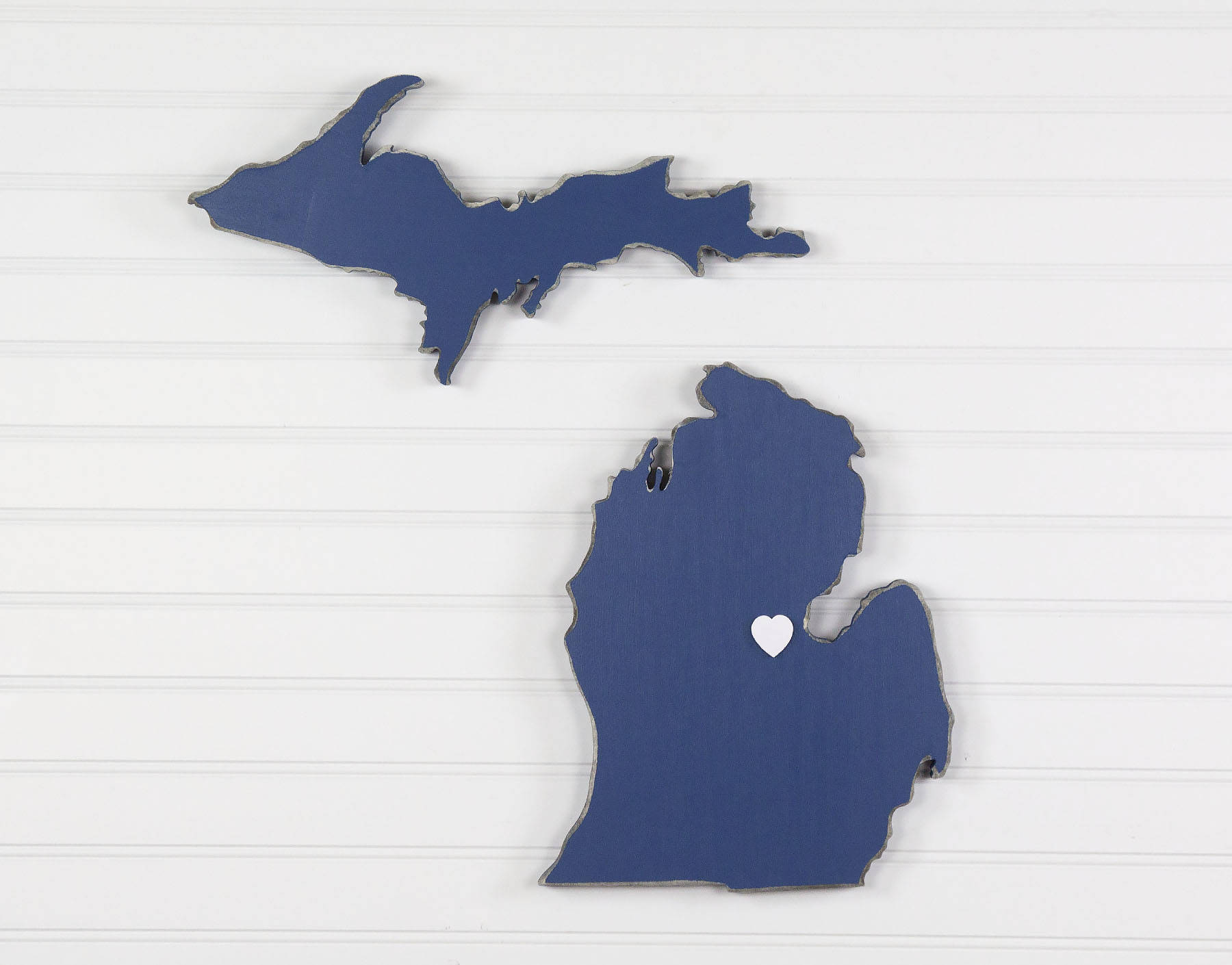 Michigan Home State Wood Sign Cutout Silhouette Arte de pared | Etsy